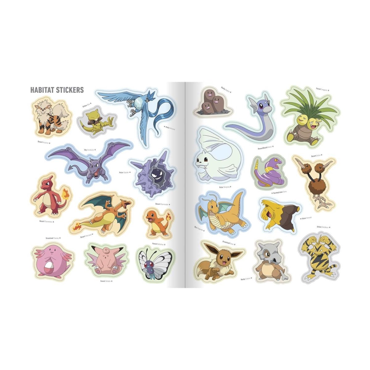 Pokémon: The Official Sticker Book of the Kanto Region | Pokémon Center ...