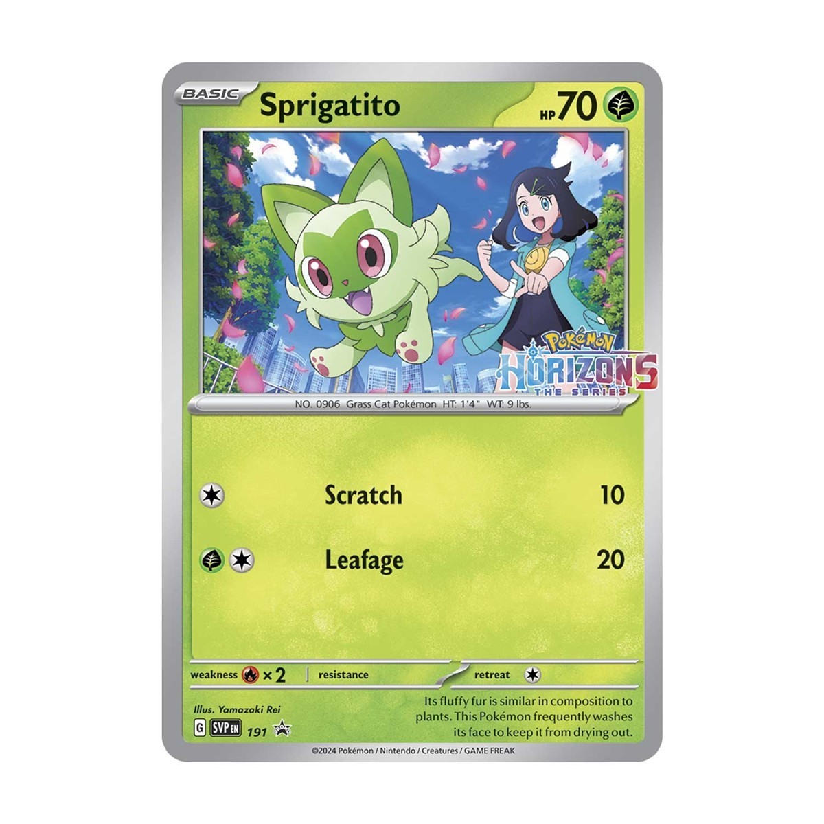 Pokémon TCG x Horizons Sprigatito Promo Card | Pokémon Center UK ...
