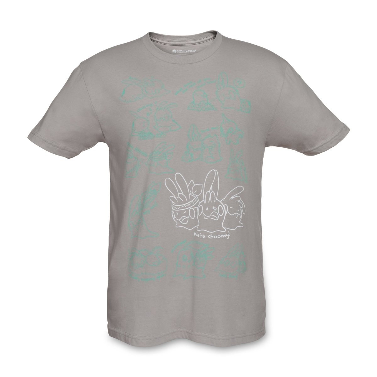 We're Goomy Fitted Crew Neck T-Shirt - Men | Pokémon Center Official Site