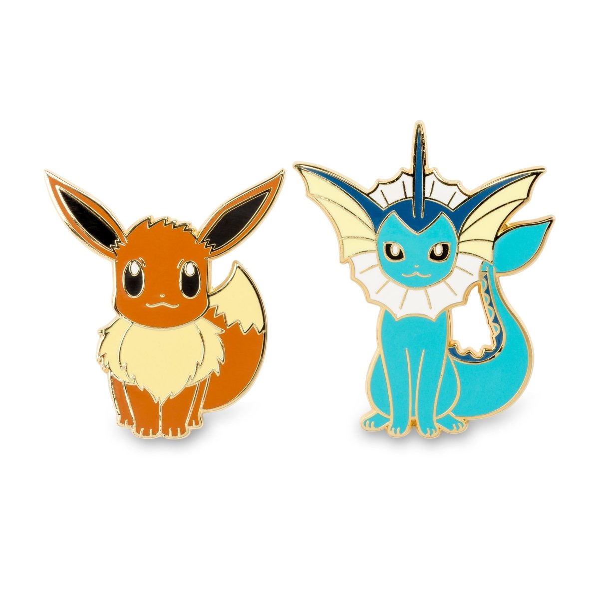 Eevee & Vaporeon Pokémon Pins (2-Pack) | Pokémon Center Official Site