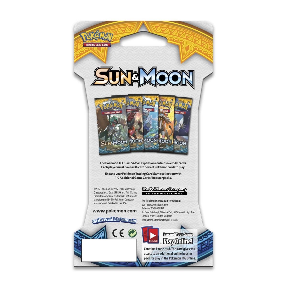 Pokémon TCG: Sun & Moon Sleeved Booster Pack (10 Cards) | Pokémon ...