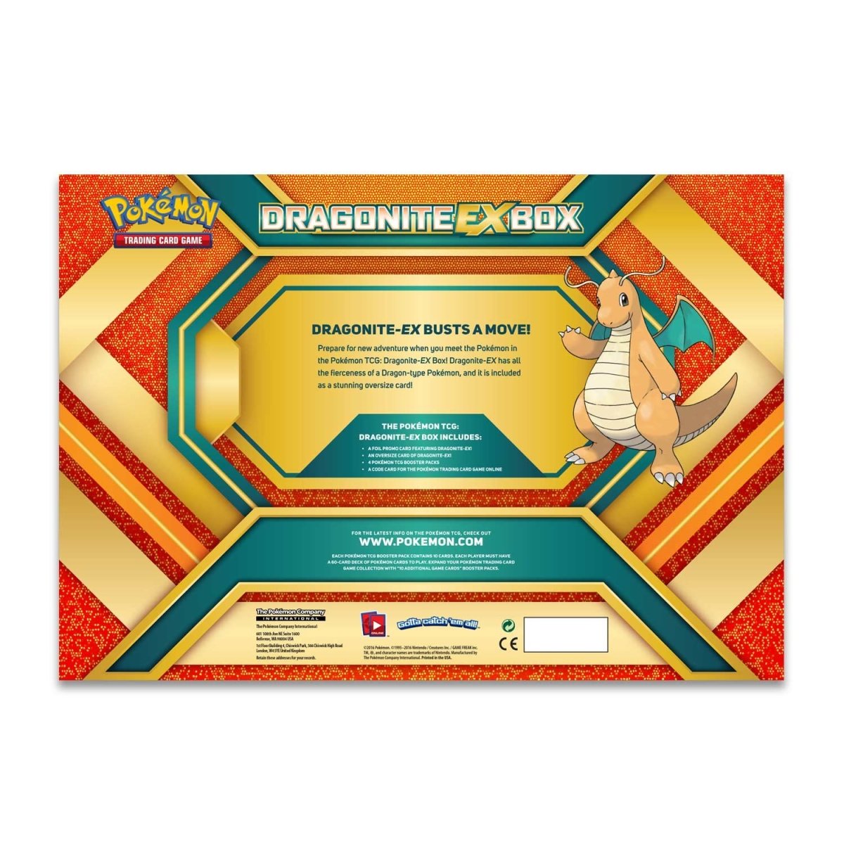 Pokémon TCG: Dragonite-EX Box | Pokémon Center Official Site