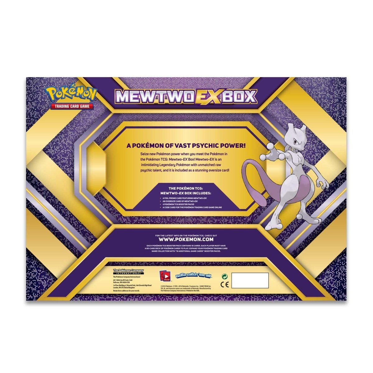 Pokémon TCG: Mewtwo-EX Box | Pokémon Center Official Site