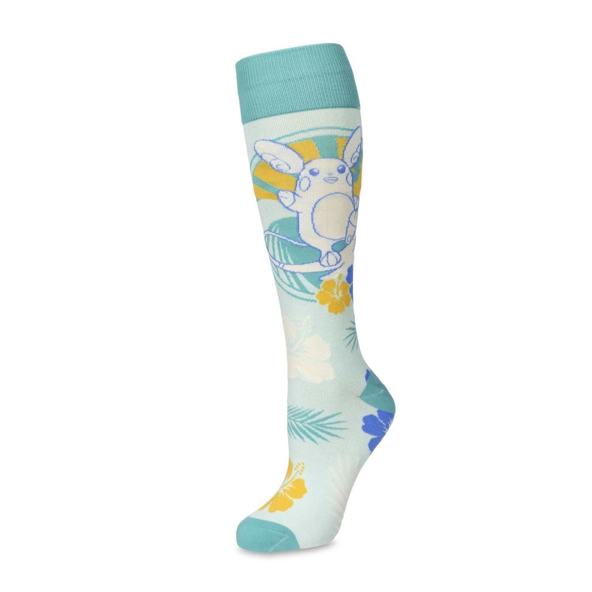 Alolan Raichu Turquoise Mid-Calf Socks (One Size-Adult) | Pokémon ...