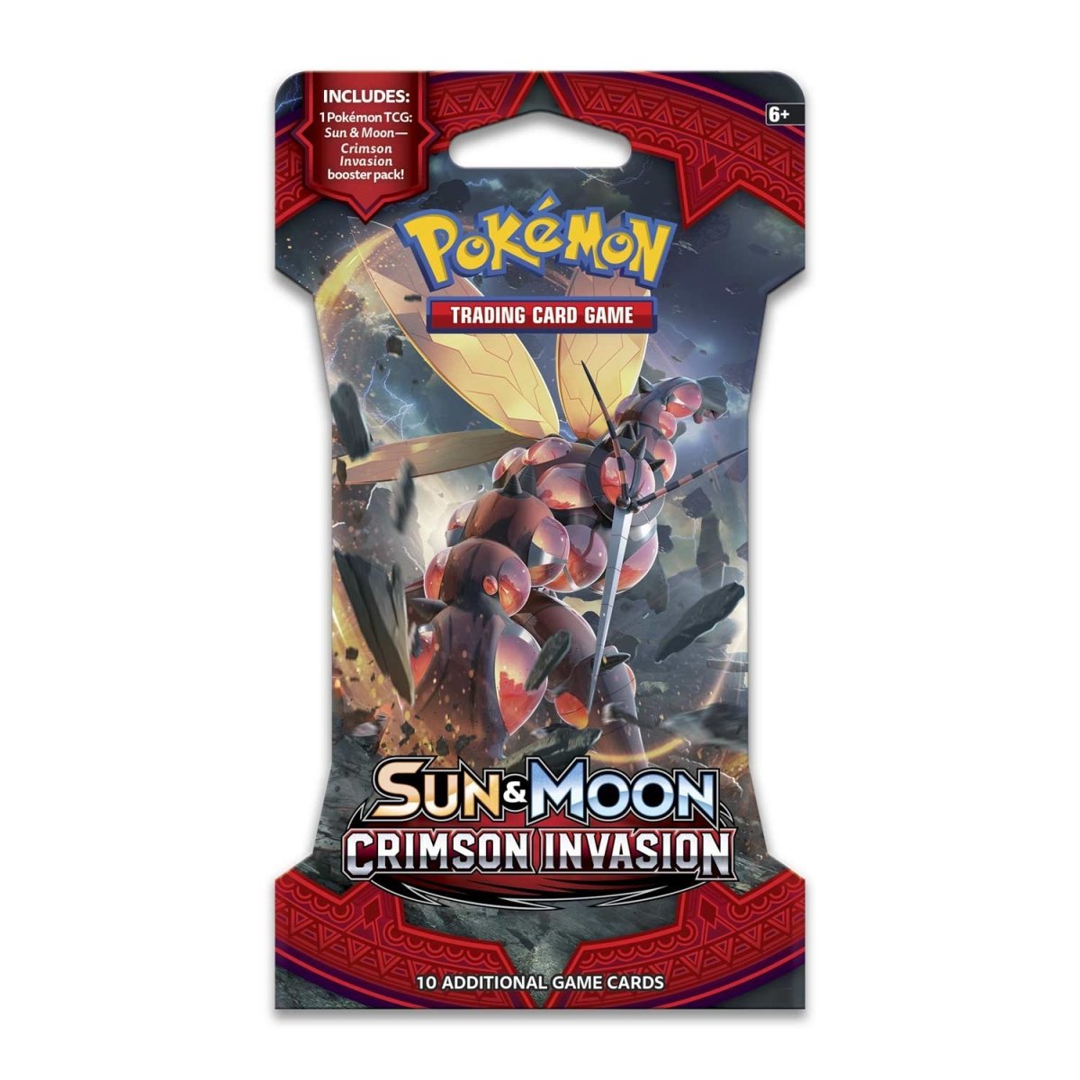 Pokémon TCG: Sun & Moon-Crimson Invasion Sleeved Booster Pack (10 Cards ...