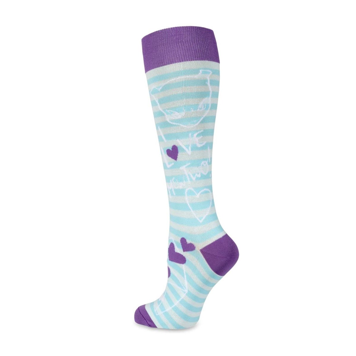 Mewtwo & Mew Pokémon Valentine Mid-Calf Socks (One Size-Adult ...