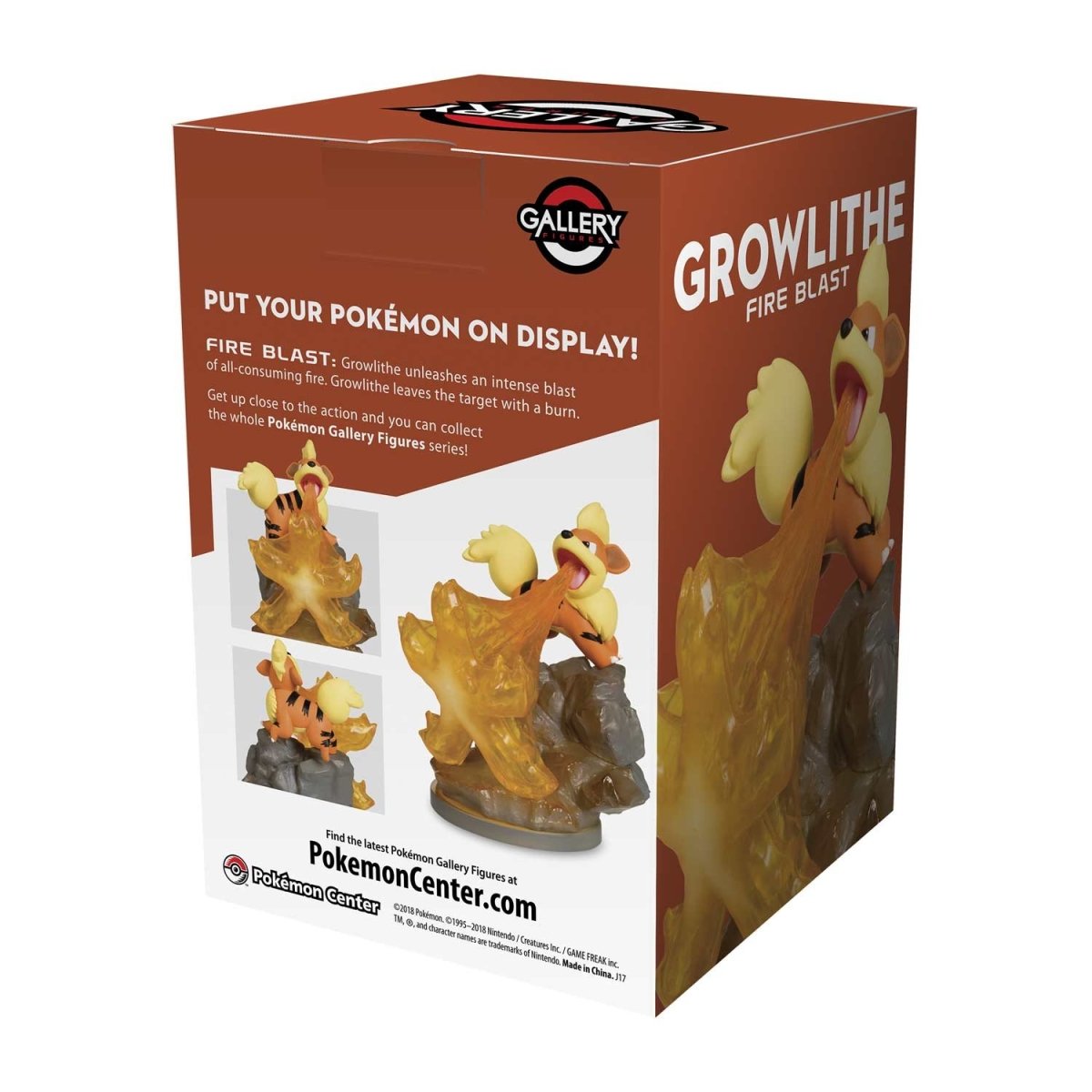 Pokémon Gallery Figure: Growlithe (Fire Blast) | Pokémon Center ...