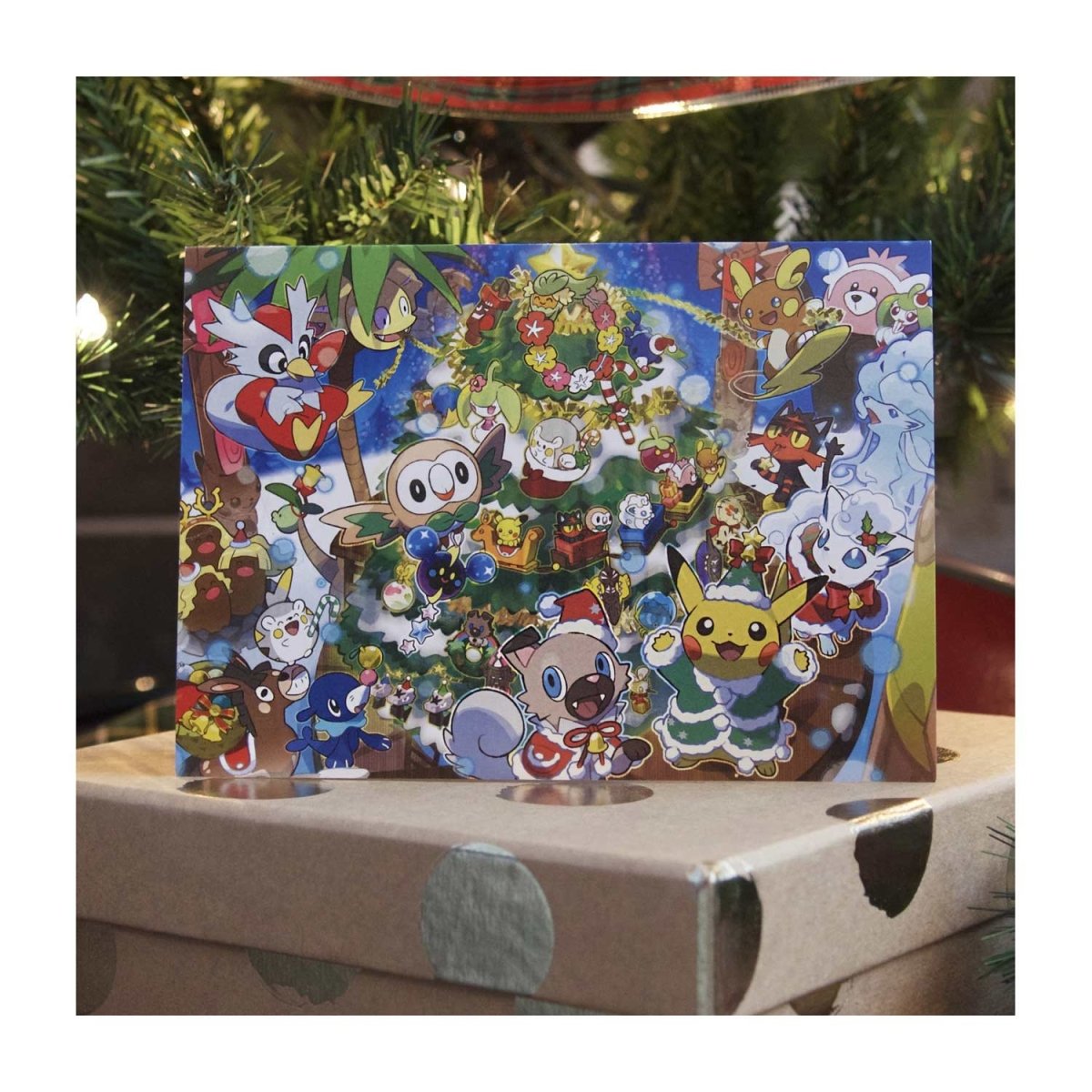 Joyous Winter Tree Holiday Greeting Cards (12-Pack) | Pokémon Center ...