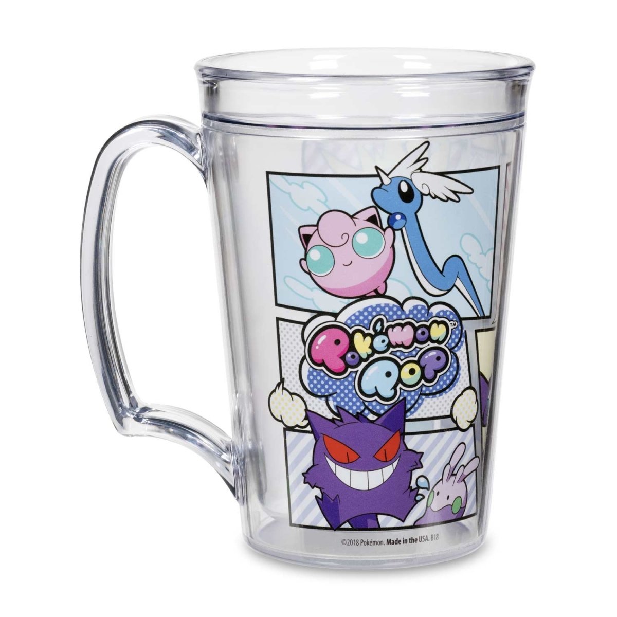 Pokémon Pop 15 oz. Clear Thermal Mug | Pokémon Center Official Site