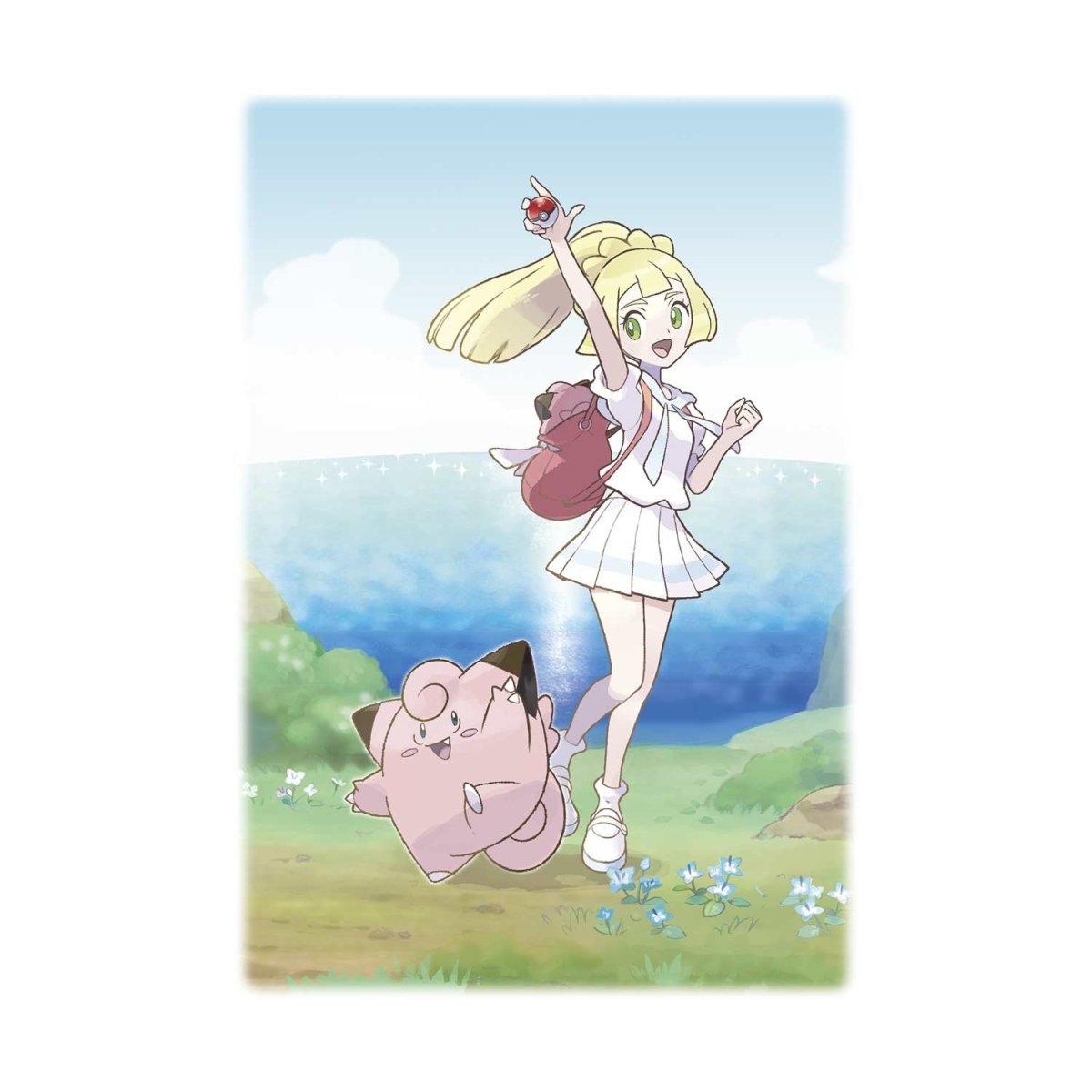 Kotobukiya Lively Lillie & Clefairy Figure | Pokémon Center Official Site