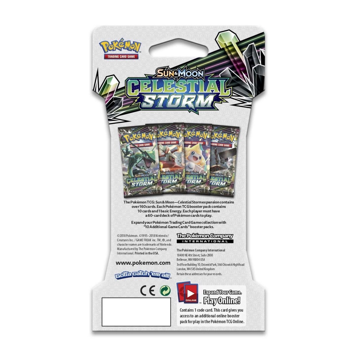 Pokémon TCG: Sun & Moon-Celestial Storm Sleeved Booster Pack (10 Cards ...