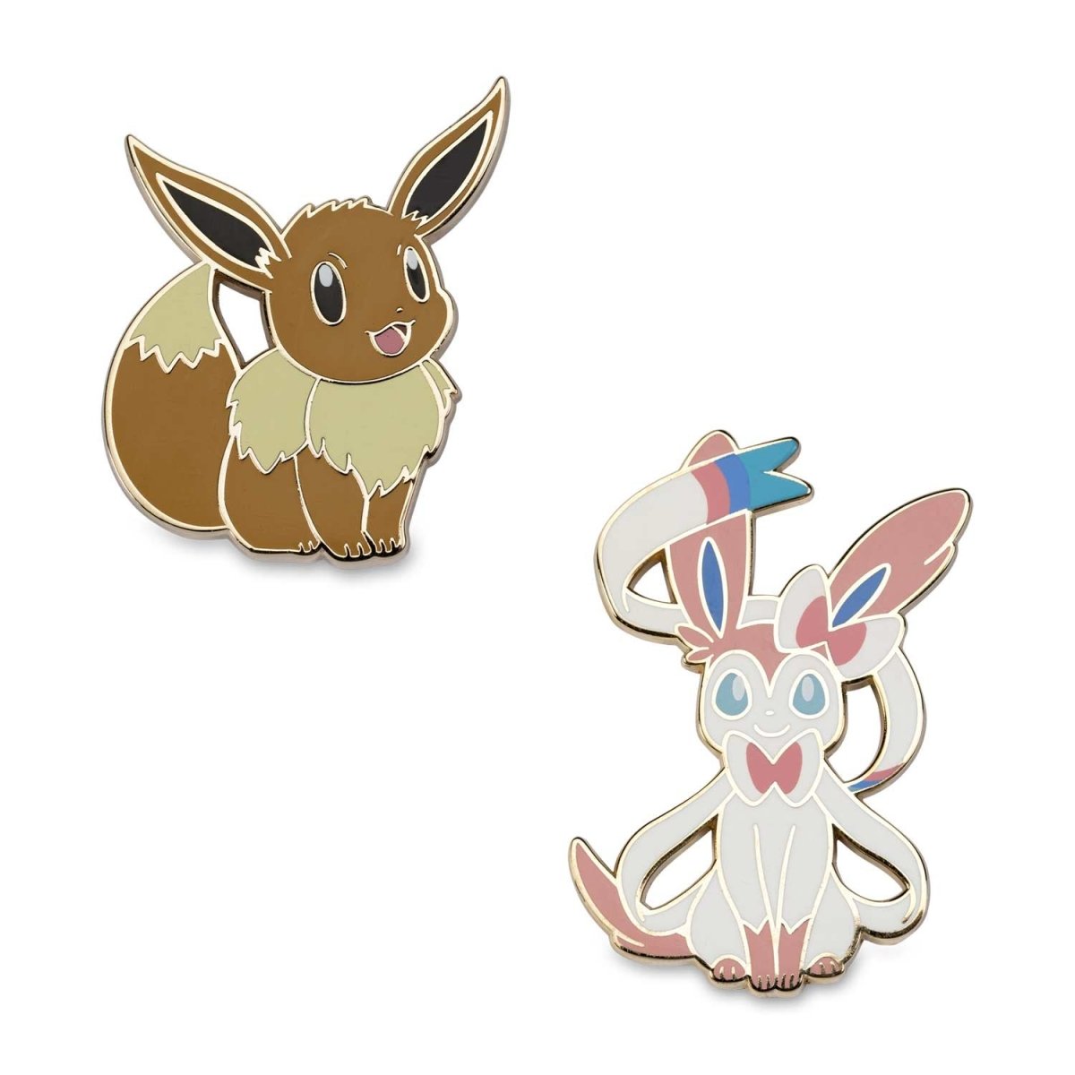 Eevee & Sylveon Pokémon Pins (2-Pack) | Pokémon Center Official Site