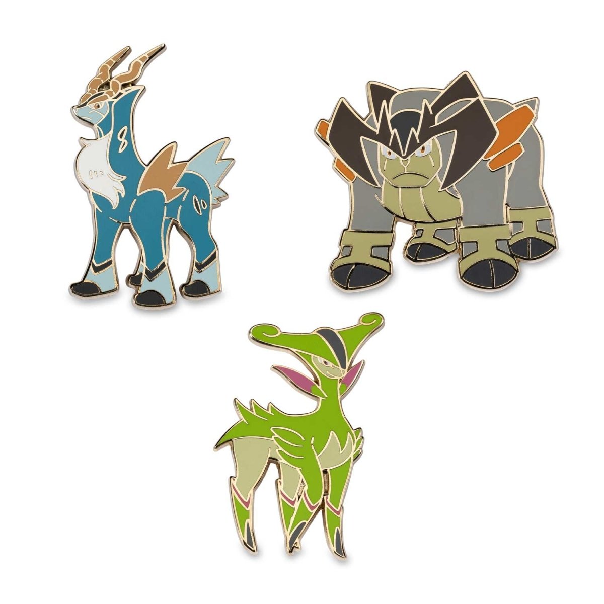 Cobalion, Terrakion & Virizion Pokémon Pins (3-Pack) | Pokémon Center UK Official Site