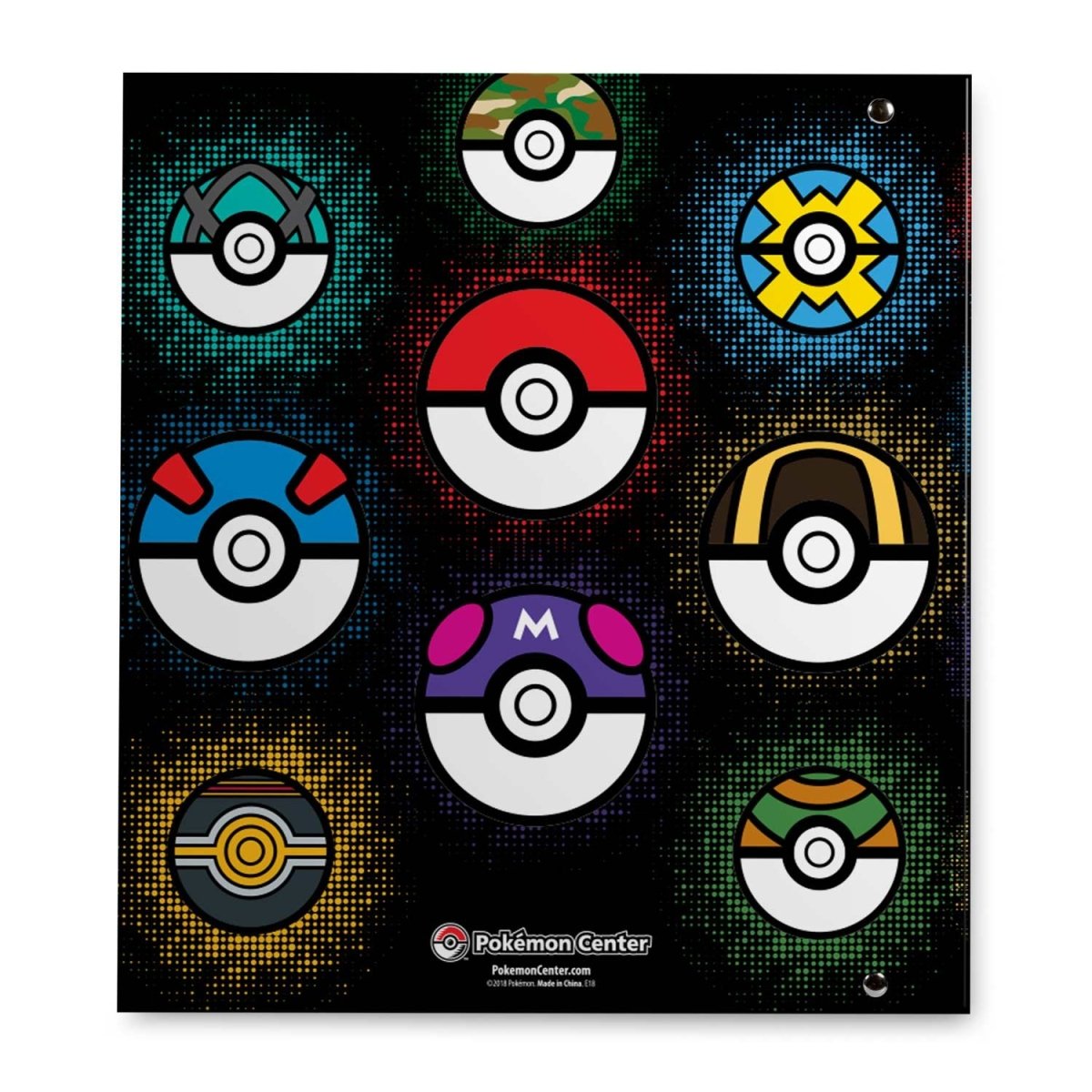 Poké Ball Pattern D-Ring Binder - 1 In. | Pokémon Center Official Site