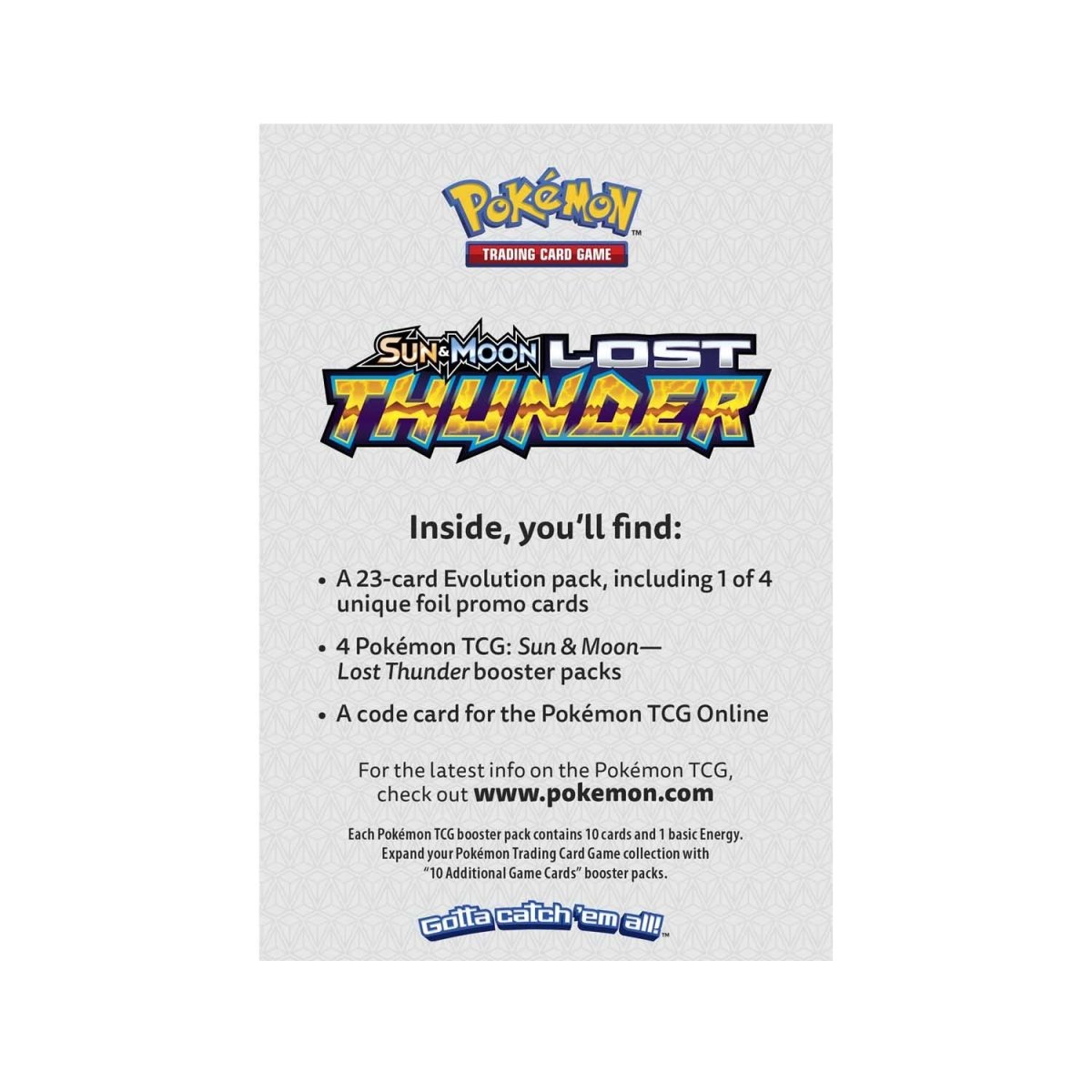 Pokémon TCG: Sun & Moon-Lost Thunder Build & Battle Box | Pokémon ...