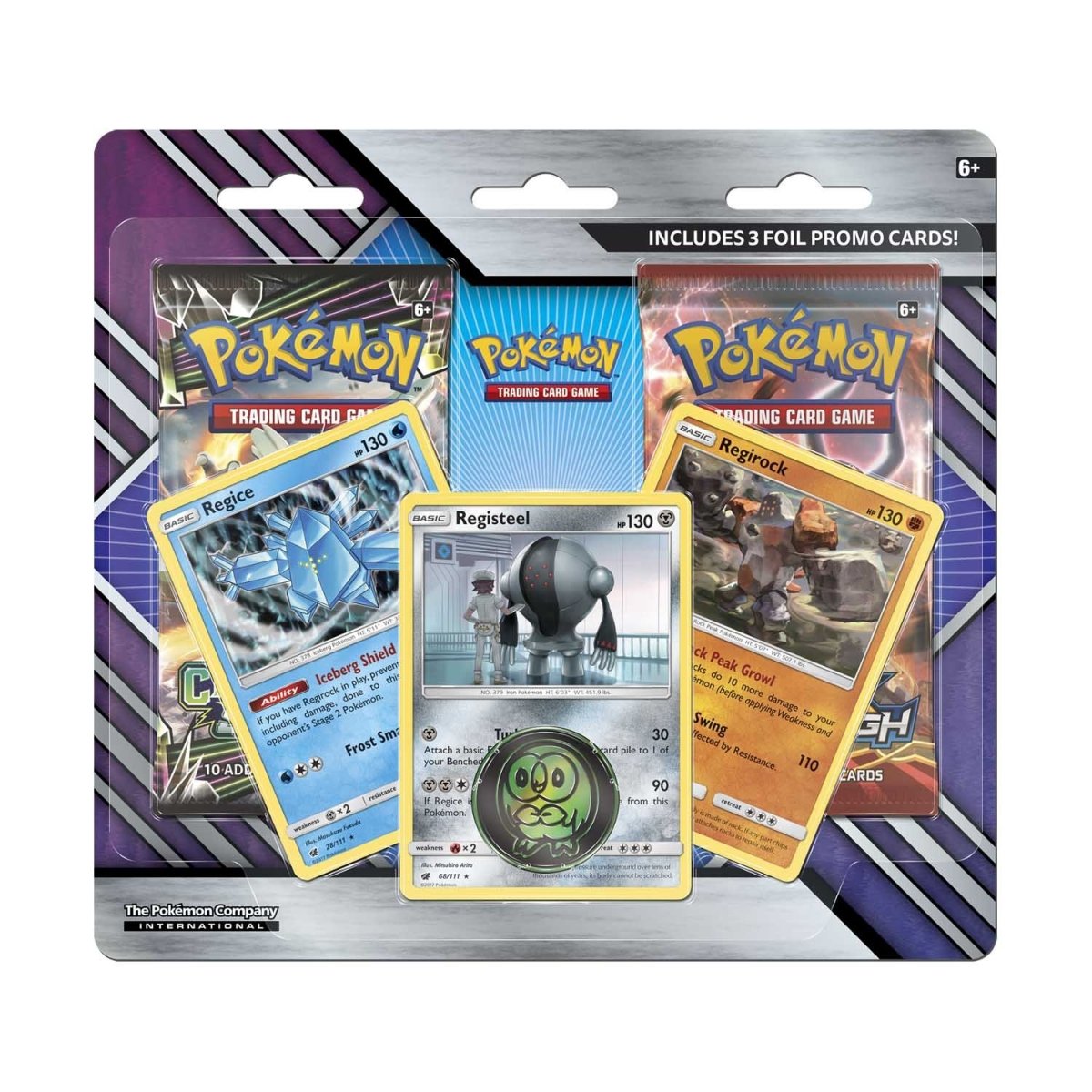 Pokémon TCG: Regirock, Regice & Registeel Promo Cards with 2 Booster ...
