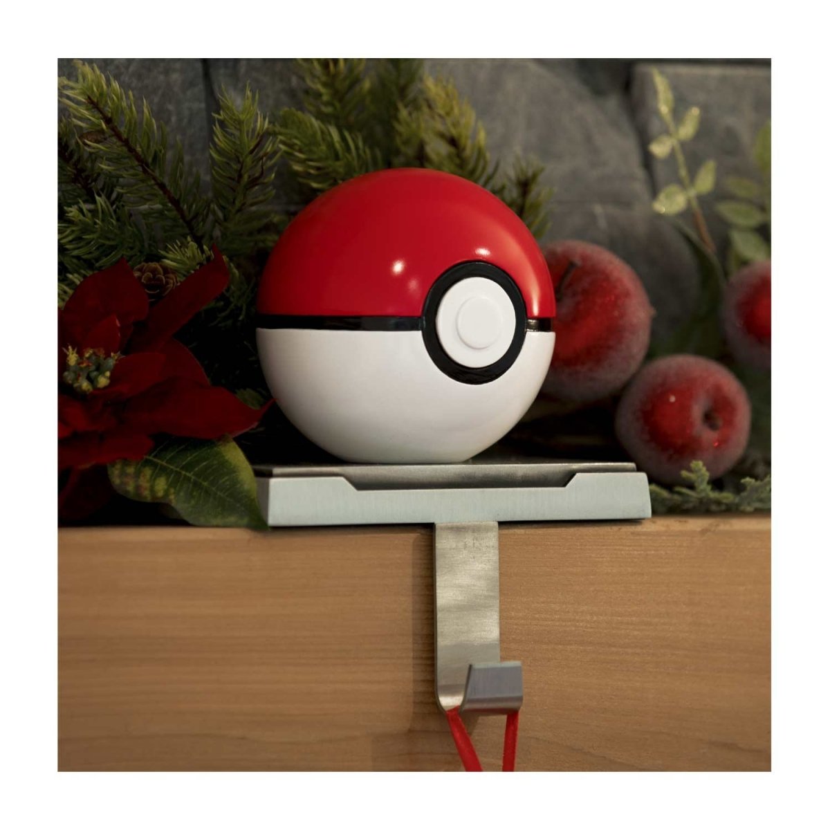 Pikachu Holiday Poké Ball Stocking Hook | Pokémon Center Official Site