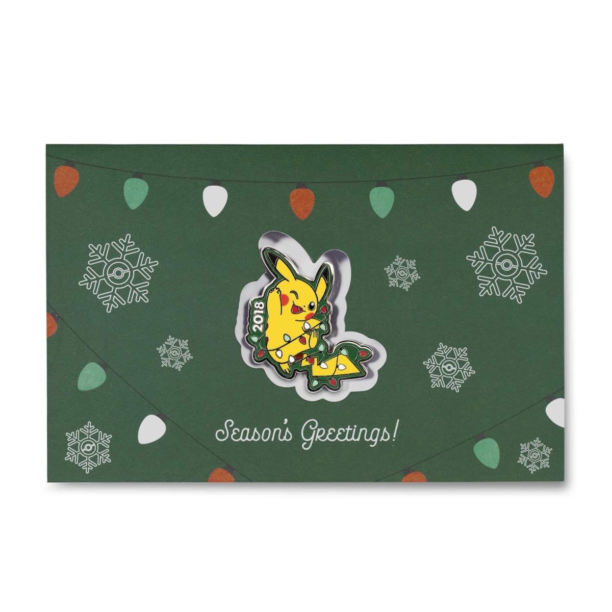 Pikachu Holiday 2018 Pokémon Pin & Greeting Card | Pokémon Center ...