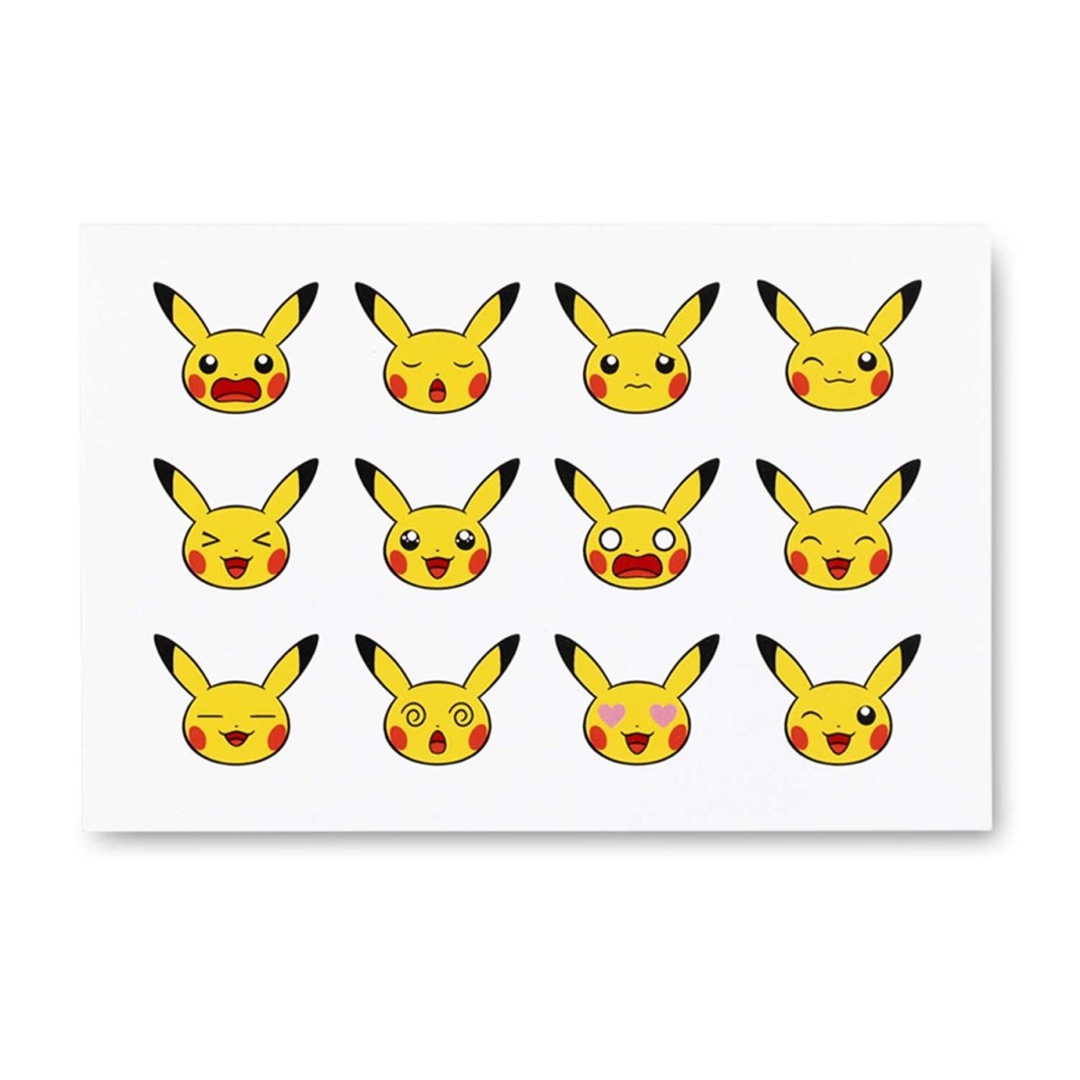 Pikachu Greeting Card Set (6 Birthday, 2 Thank You & 4 Blank Cards with ...
