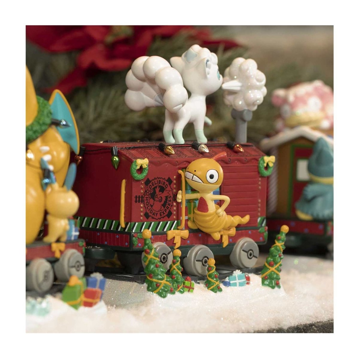 Delibird Holiday Express Alolan Vulpix Boxcar Figure | Pokémon Center ...