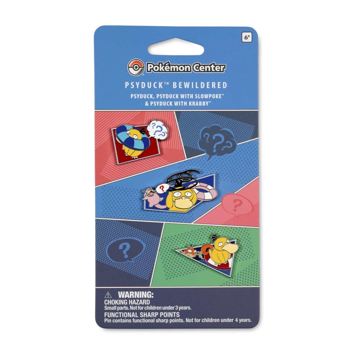 Psyduck Bewildered Pokémon Pins (3-Pack) | Pokémon Center Official Site