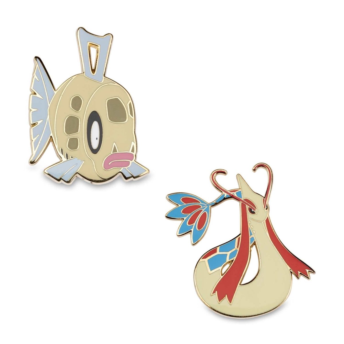 Feebas & Milotic Pokémon Pins (2-Pack) | Pokémon Center Official Site