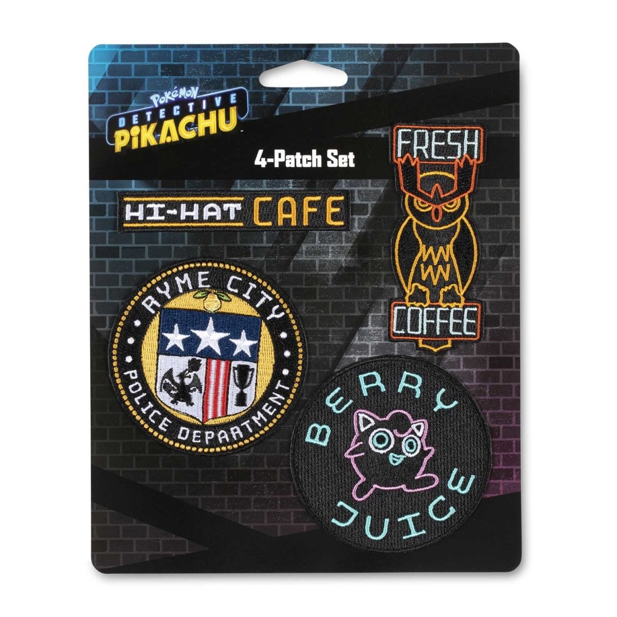 POKÉMON Detective Pikachu Movie Patches (4-Pack) | Pokémon Center ...