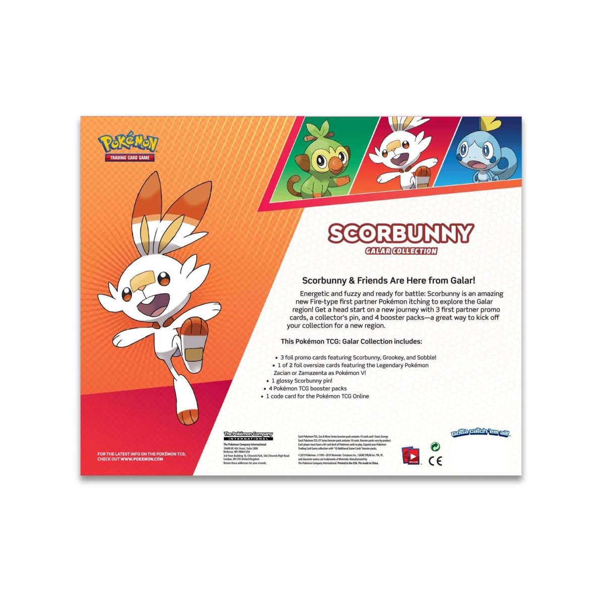 Pokémon TCG: Galar Collection (Scorbunny/Zamazenta) | Pokémon Center ...