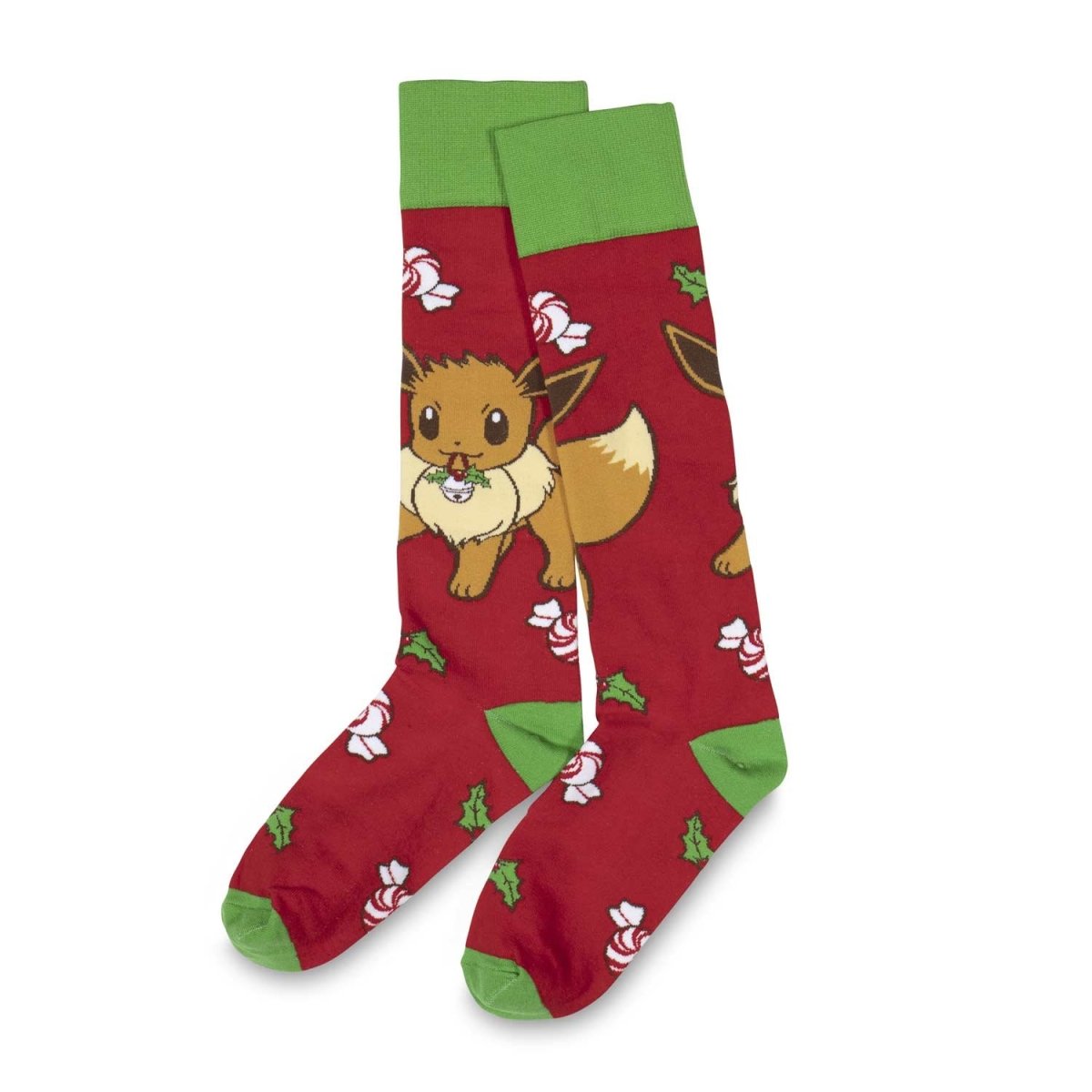 Eevee Pokémon Holiday Socks (One Size-Adult) | Pokémon Center Official Site