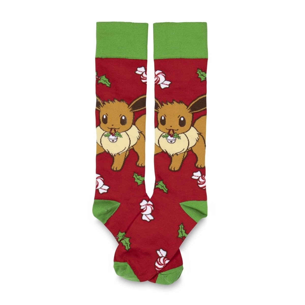 Eevee Pokémon Holiday Socks (One Size-Adult) | Pokémon Center Official Site