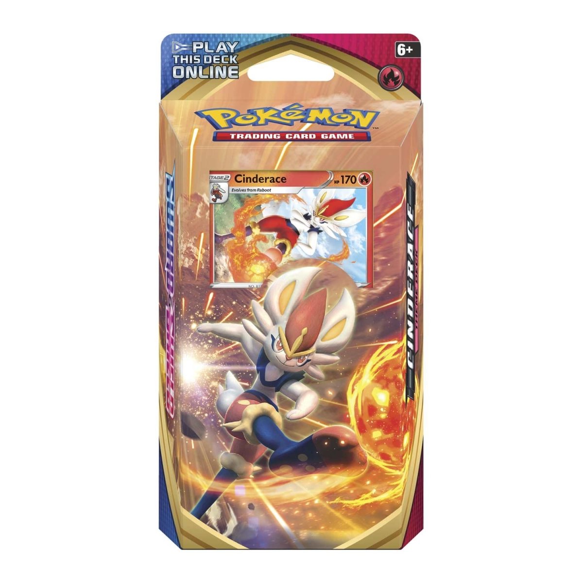 Pokémon TCG: Sword & Shield Cinderace Theme Deck | Pokémon Center ...
