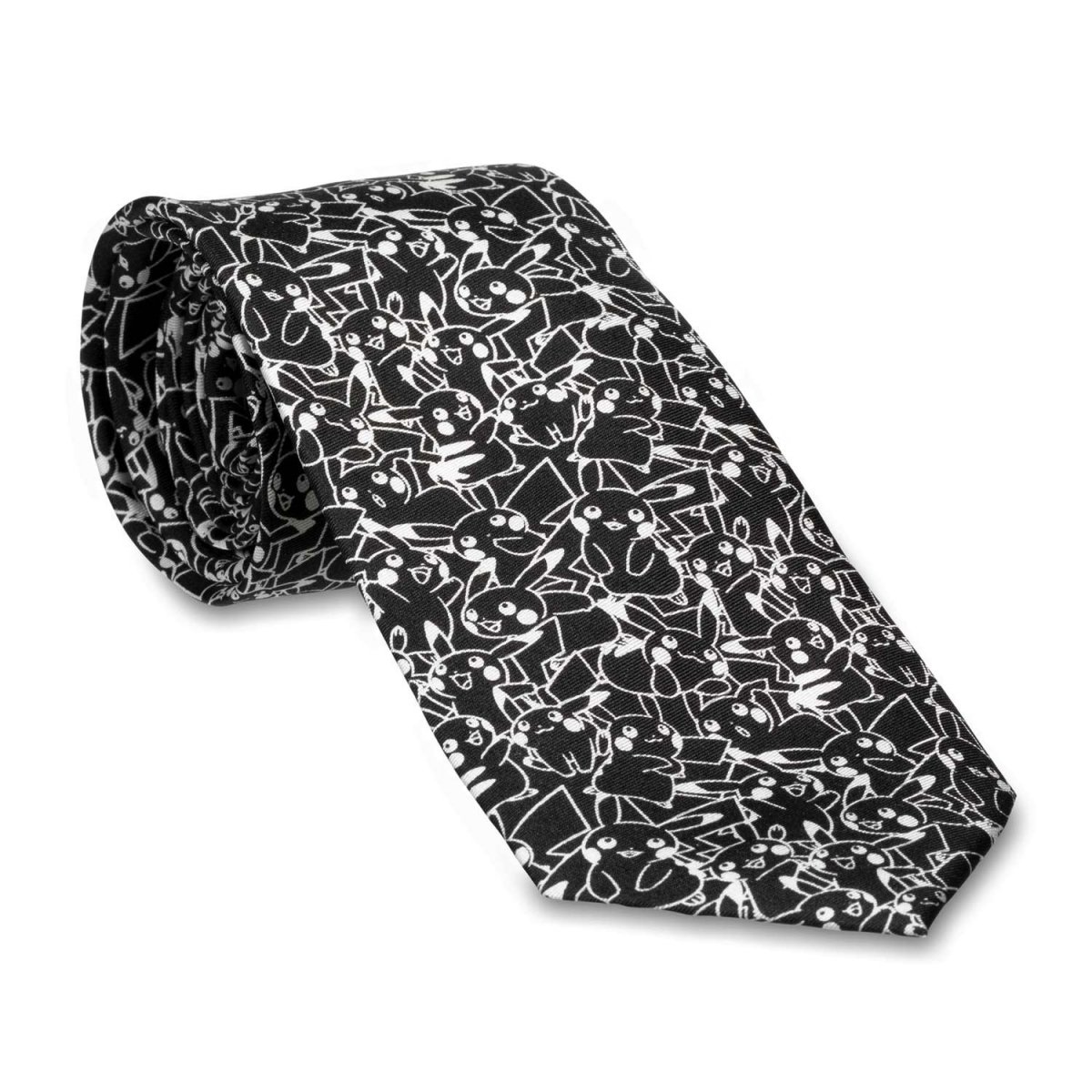 Pikachu Pokémon Classics Black Silk Necktie (One Size-Adult) | Pokémon ...