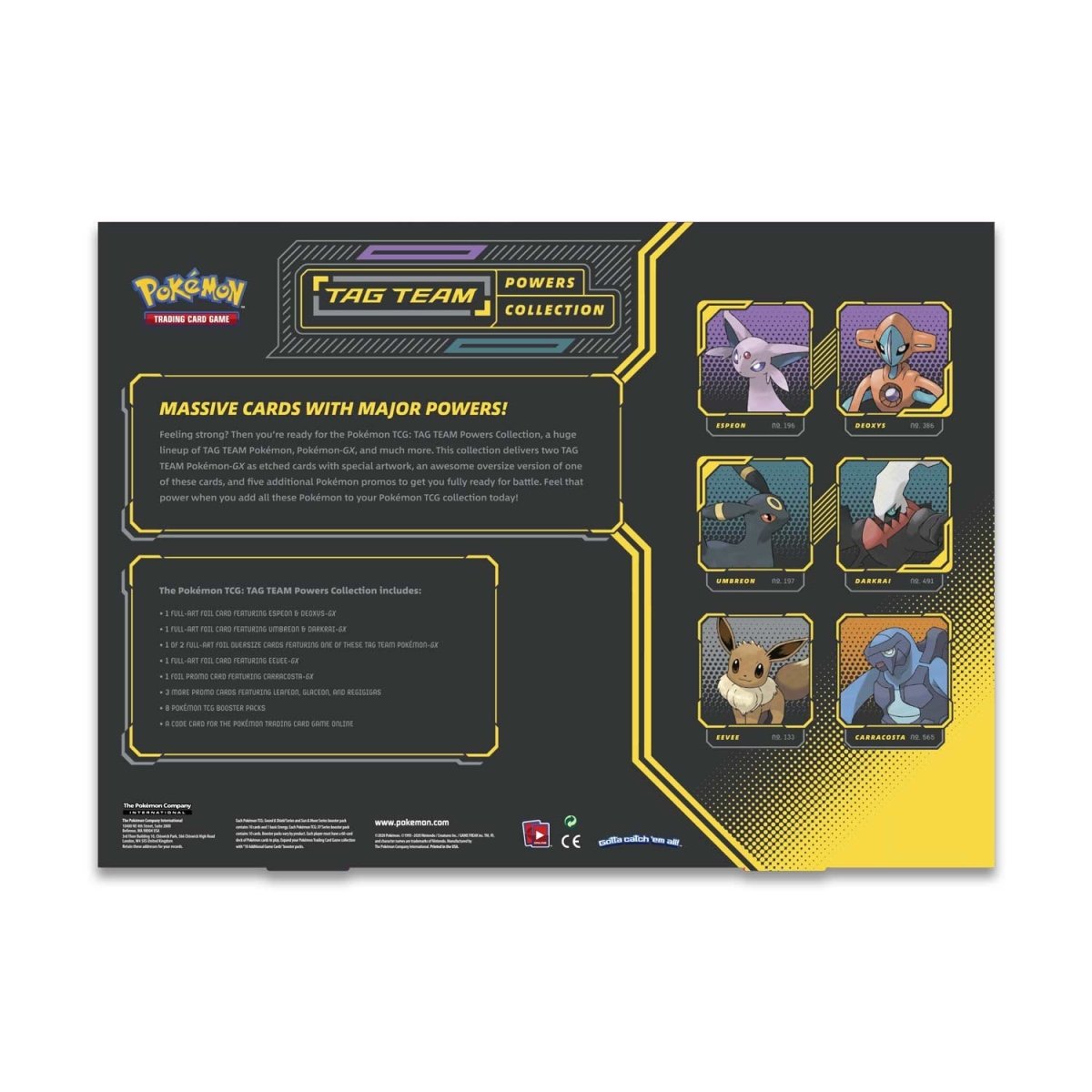 Pokémon TCG: TAG TEAM Powers Collection (Espeon & Deoxys-GX) | Pokémon Center Official Site