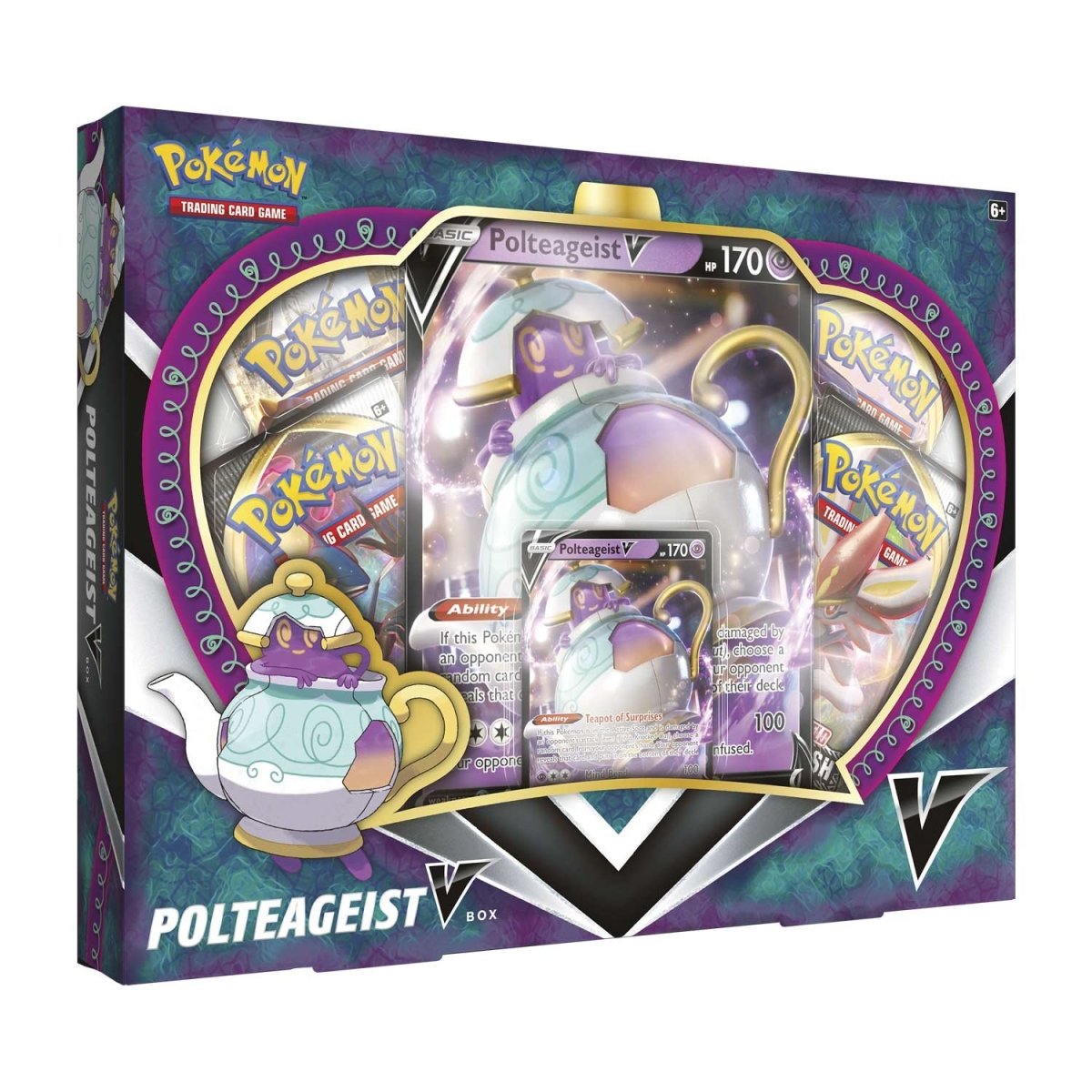 Pokémon TCG: Polteageist V Box | Pokémon Center Canada Official Site