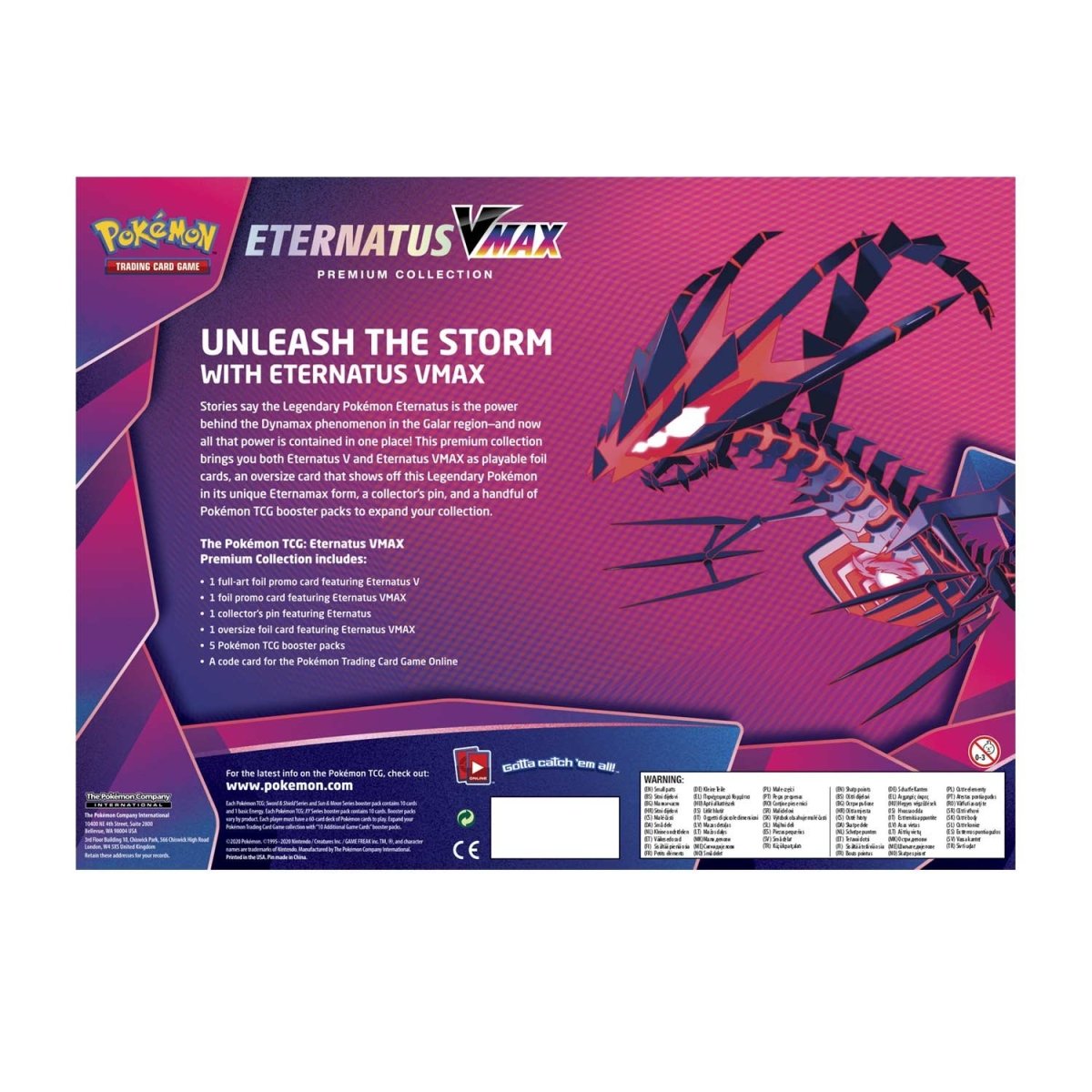 Pokémon TCG: Eternatus VMAX Premium Collection | Pokémon Center ...