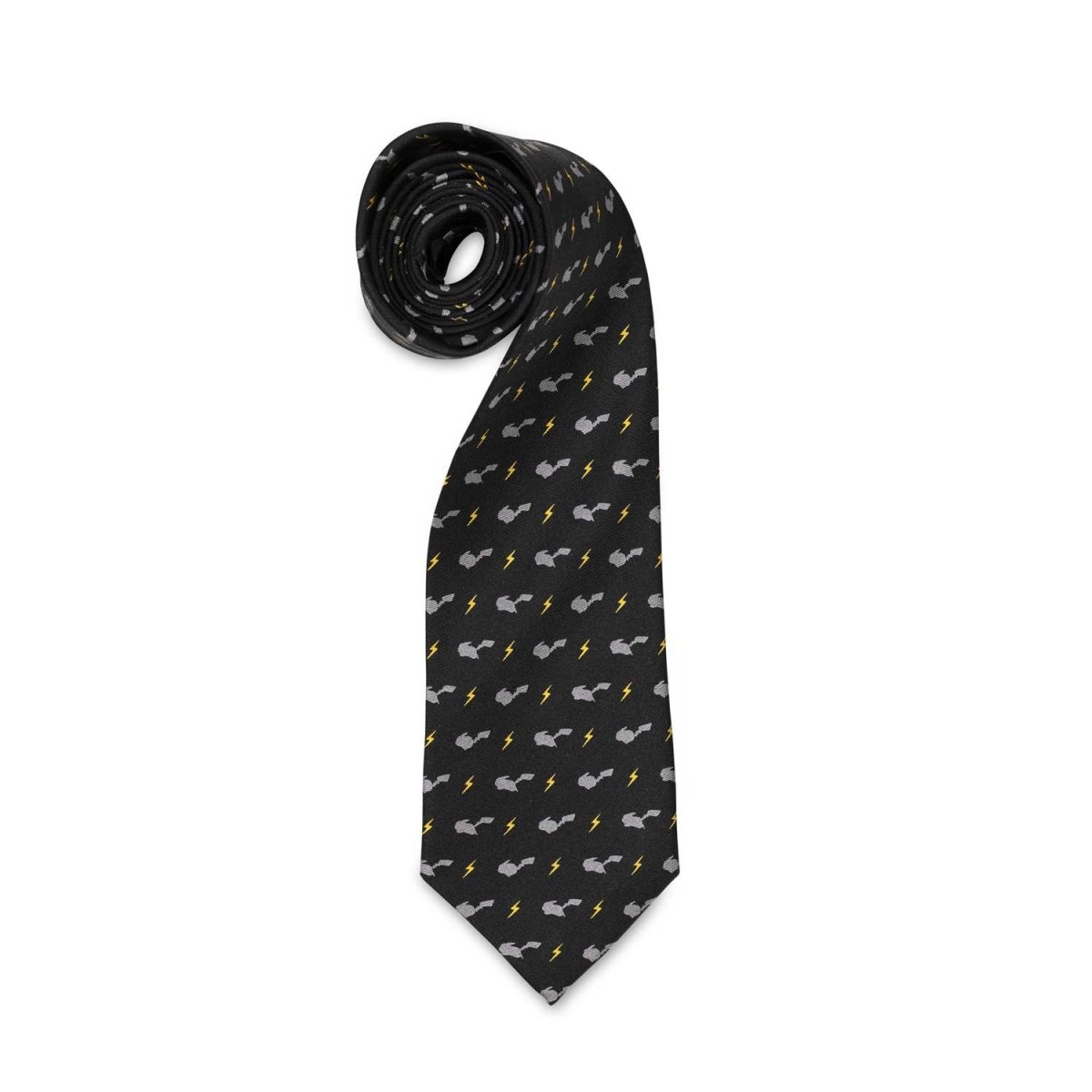 Pikachu Classics Charge Black Silk Necktie (One Size-Adult) | Pokémon ...