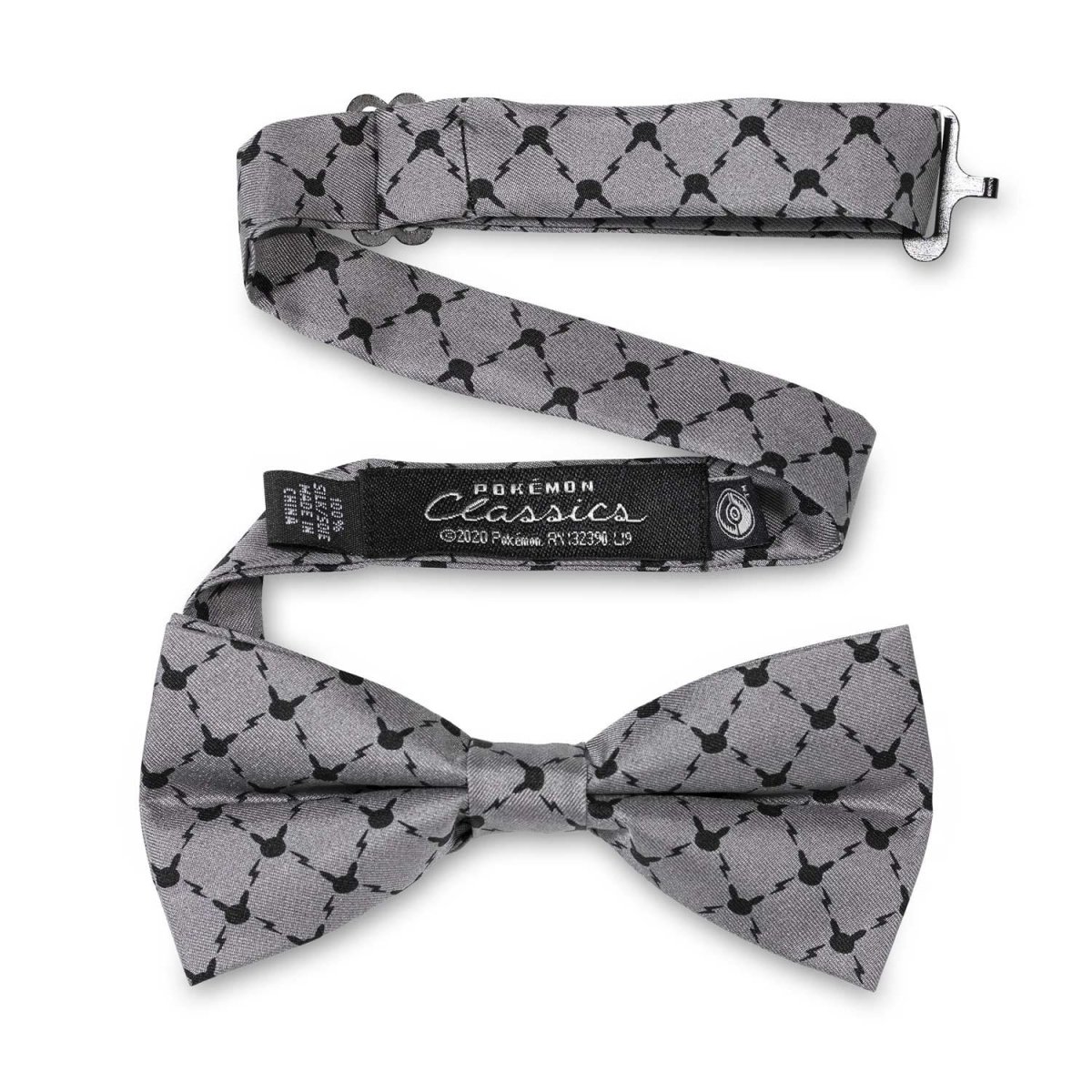Pikachu Classics Silhouette Gray Silk Bow Tie (One Size-Adult ...