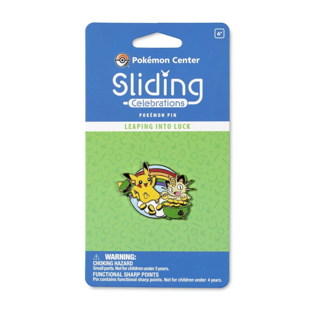 Leaping Into Luck Sliding Celebrations Pokémon Pin | Pokémon Center ...