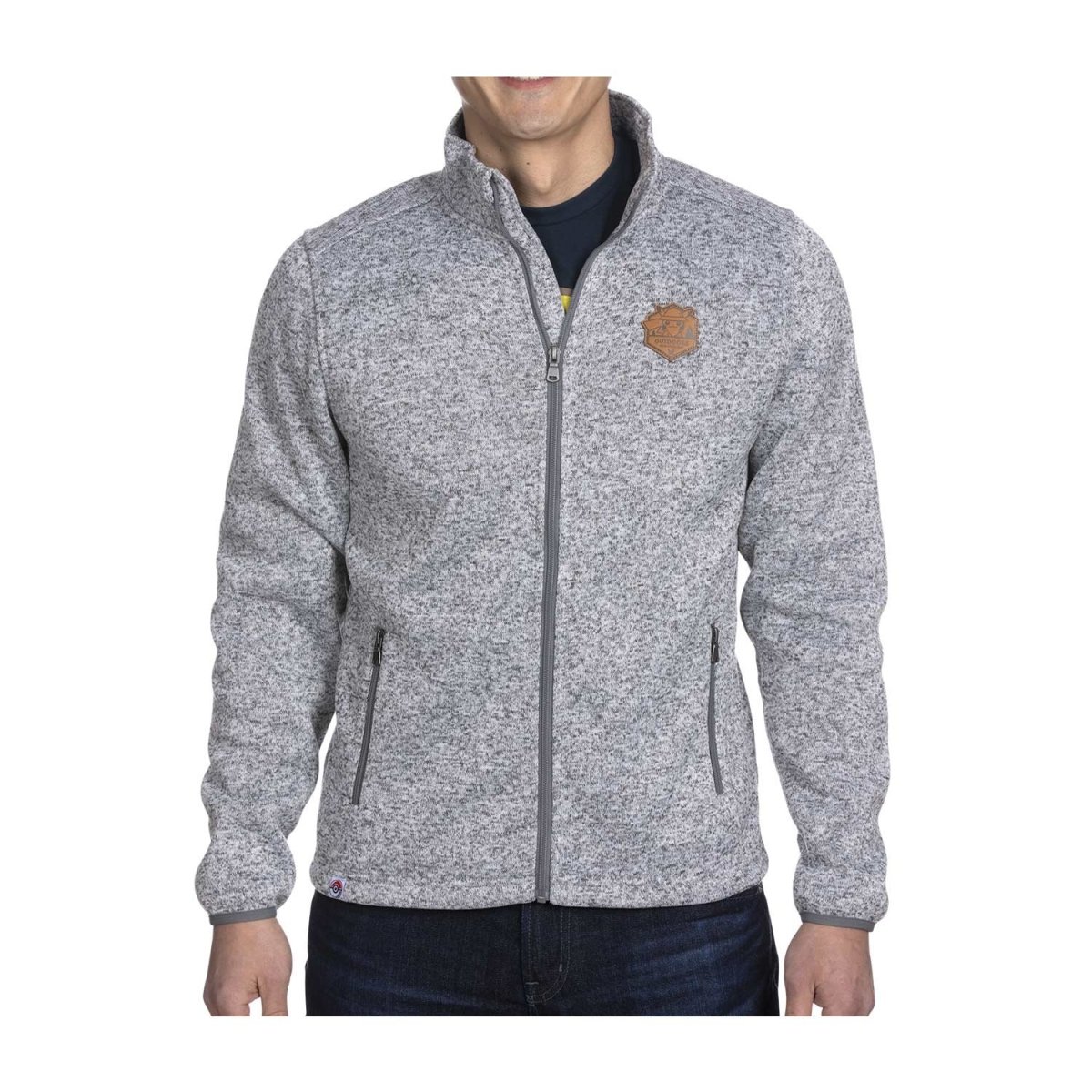 Outdoors with Pokémon Heather Gray Fleece Zip-Up Jacket - Men | Pokémon ...