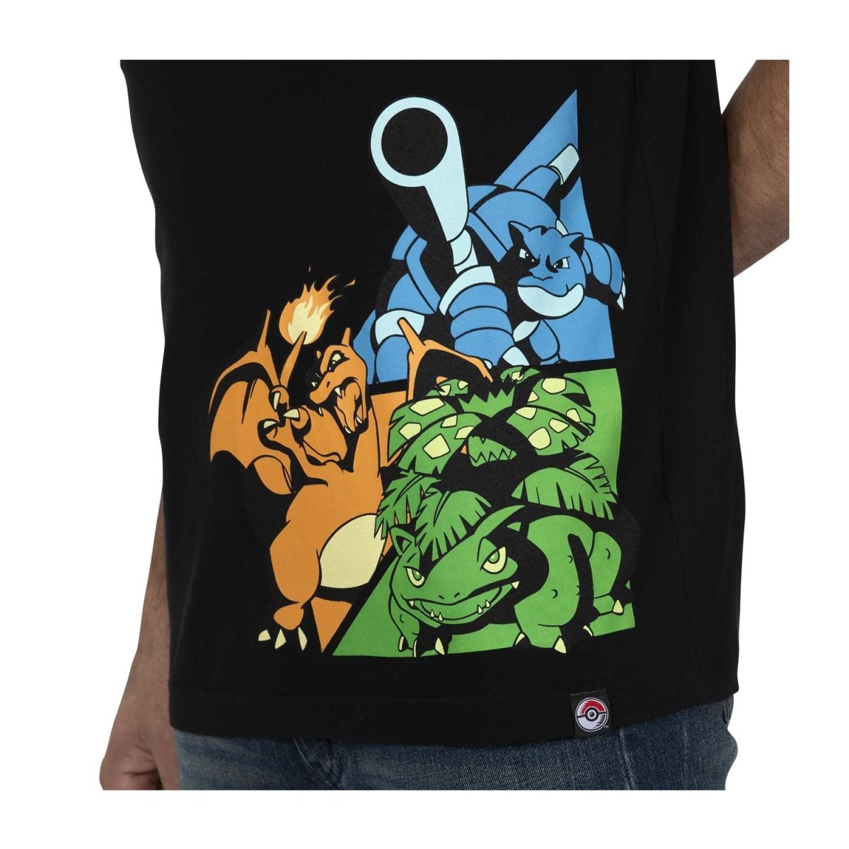 Kanto Final Partner Black Relaxed Fit Crew Neck T-Shirt - Men | Pokémon ...