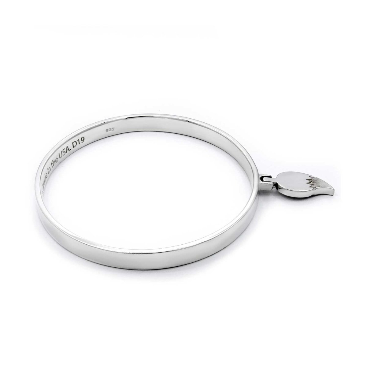 Tcg Silver Bangle