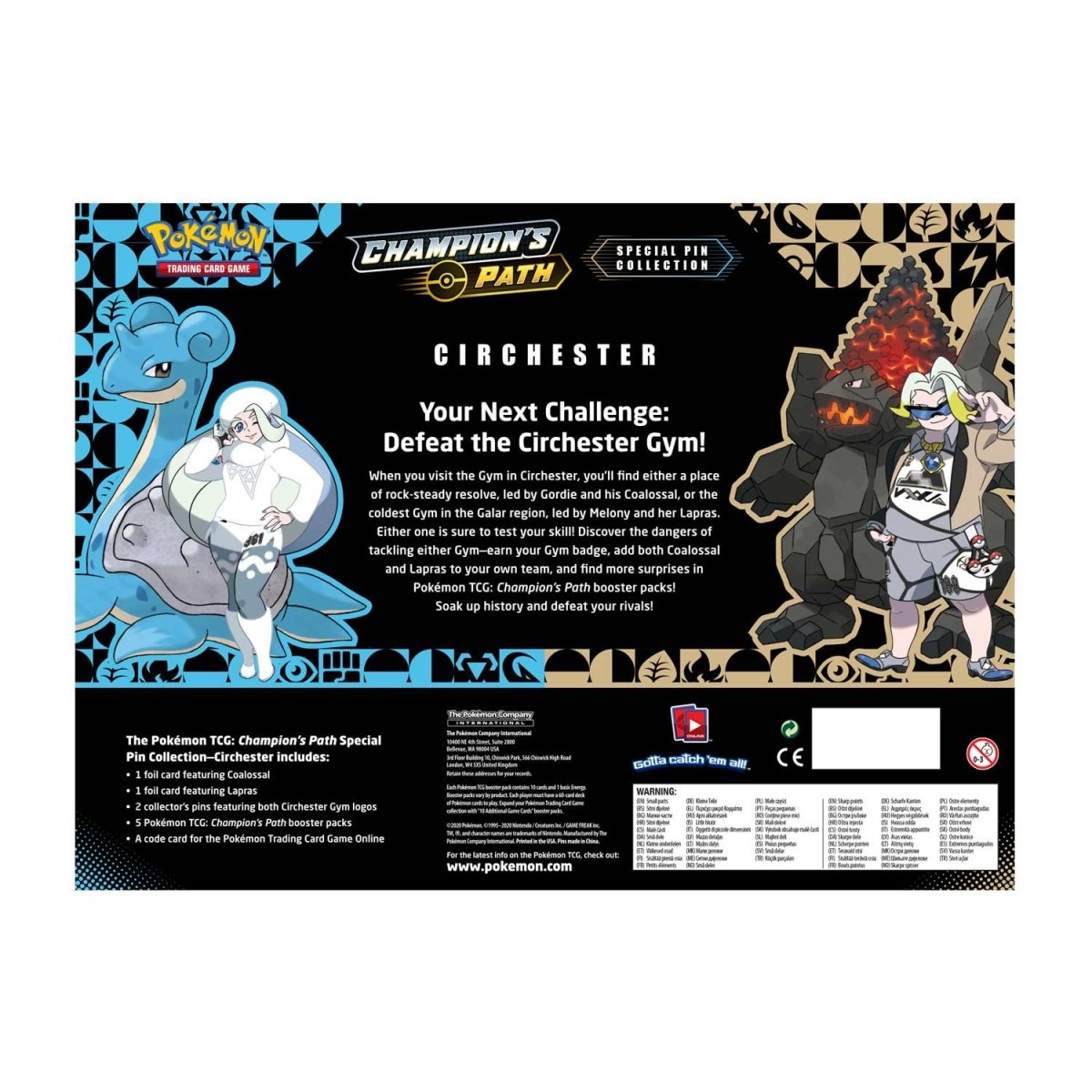 Pokémon TCG: Champion's Path Special Pin Collection (Circhester ...