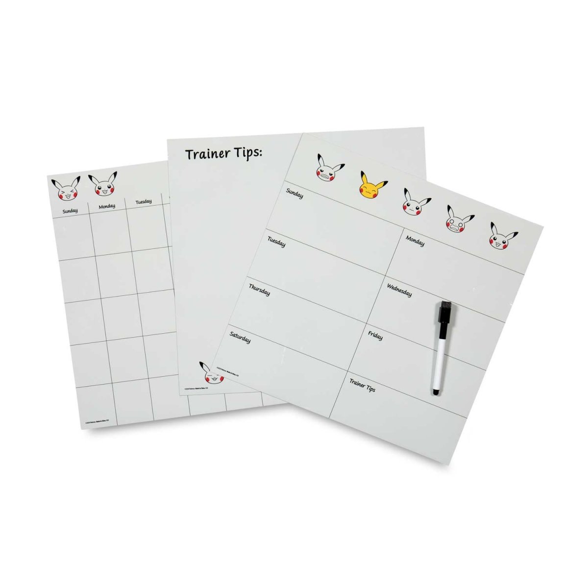 Pokémon Accents: Pikachu Dry-Erase Boards & Pen (3-Pack) | Pokémon ...