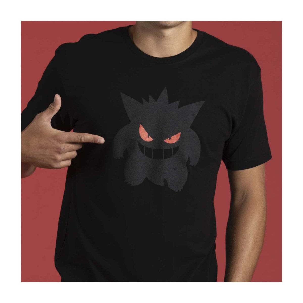 Eyes of Gengar Black Relaxed Fit Crew Neck T-Shirt - Adult | Pokémon ...
