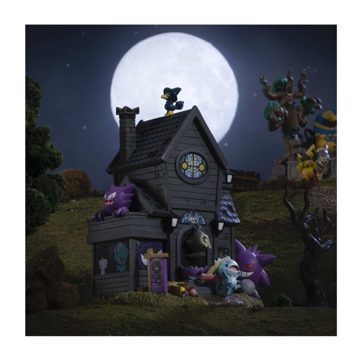 Haunted Pokémon Village: Gengar House Figure | Pokémon Center Official Site