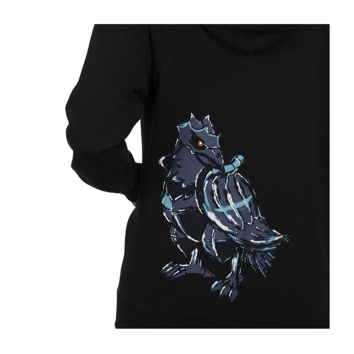 Corviknight Black Fitted Zip-Up Hoodie - Adult | Pokémon Corviknight Black Fitted Zip-Up Hoodie - Adult | Pokémon
