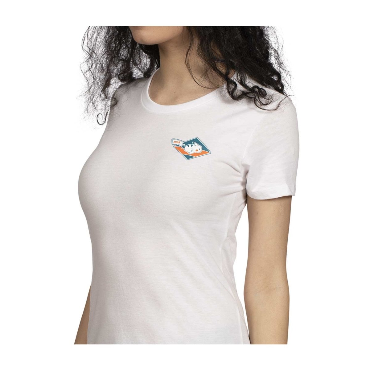 Running Pikachu Pokémon Sports White Fitted Crew Neck T-Shirt - Women ...