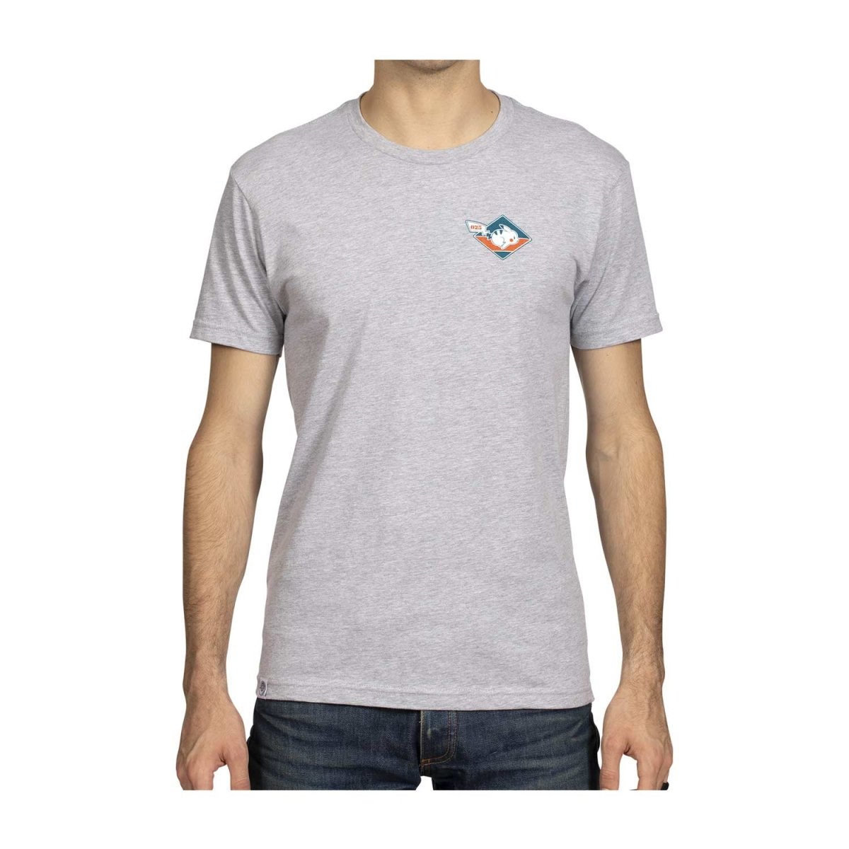 Running Pikachu Pokémon Sports Heather Gray Fitted Crew Neck T-Shirt ...
