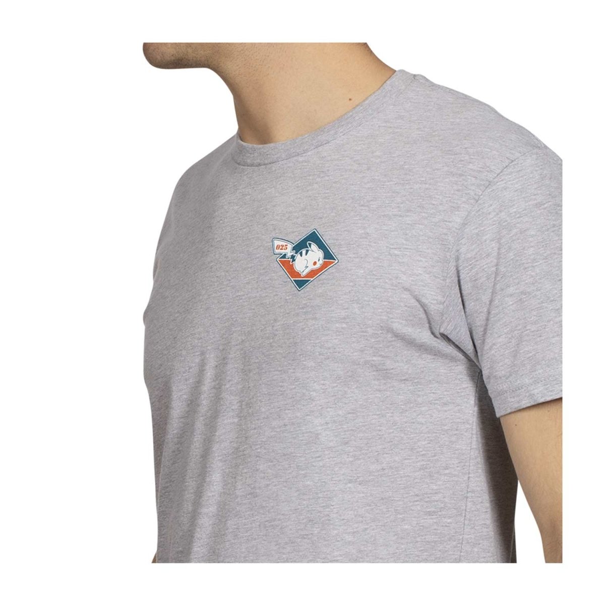 Running Pikachu Pokémon Sports Heather Gray Fitted Crew Neck T-Shirt ...