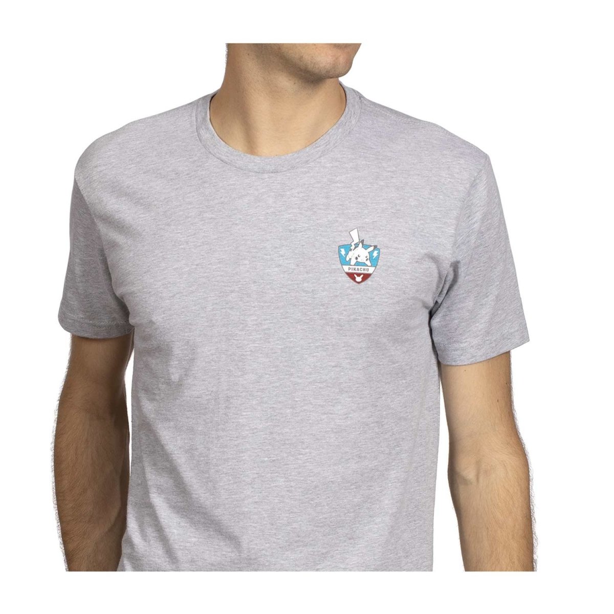 Pikachu Pokémon Sports Heather Gray Fitted Crew Neck T-Shirt - Men ...